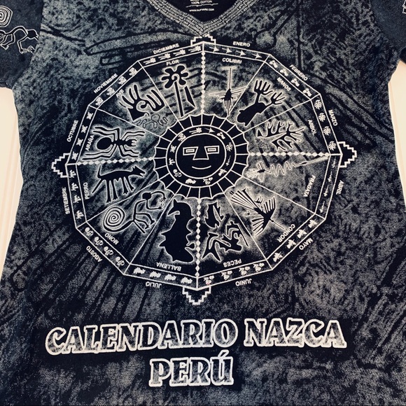 Rufyar’s | Tops | Rufyars Peru Calendario Nazca Peru Black Top | Poshmark